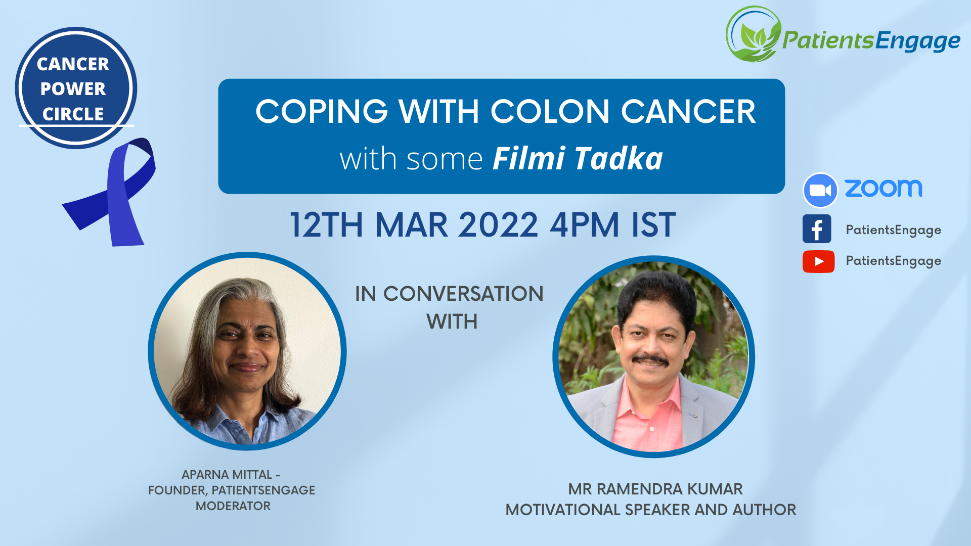 Coping with Colon Cancer with some Filmi Tadka - Upcoming webinar today ...